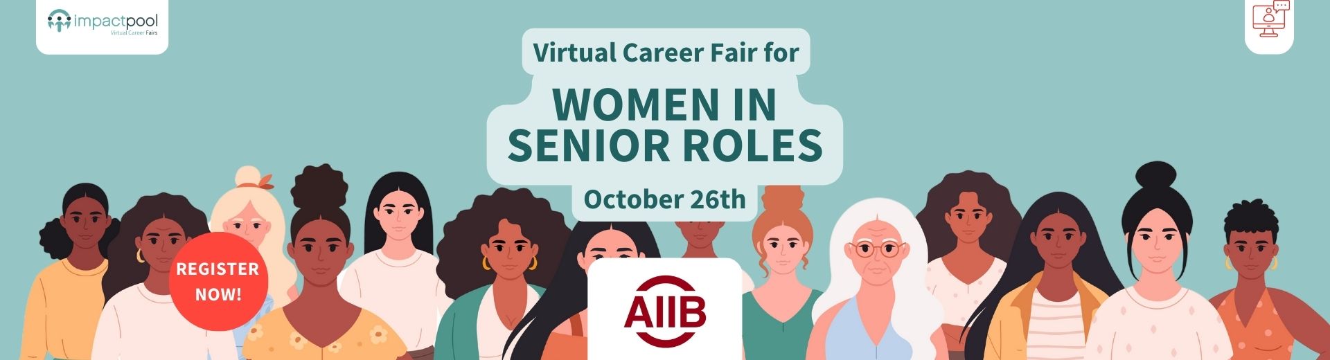 Impactpool & AIIB Virtual Career Fair for Women in Senior Roles